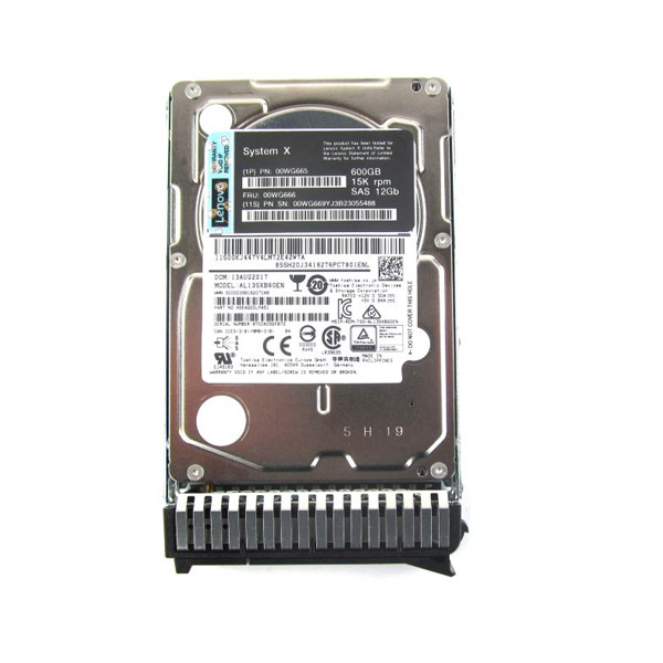 Disco Duro Lenovo 600gb 15k 12gb Sas 2.5 G3 | 00WG665 - PCSOFT Tecnología