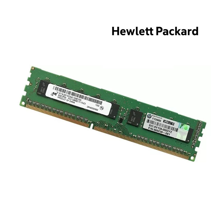 HP Memoria Proliant 8GB PC3-12800E ECC UDIMM | 669324-B21 684035-001 669239-081 - PCSOFT Tecnología